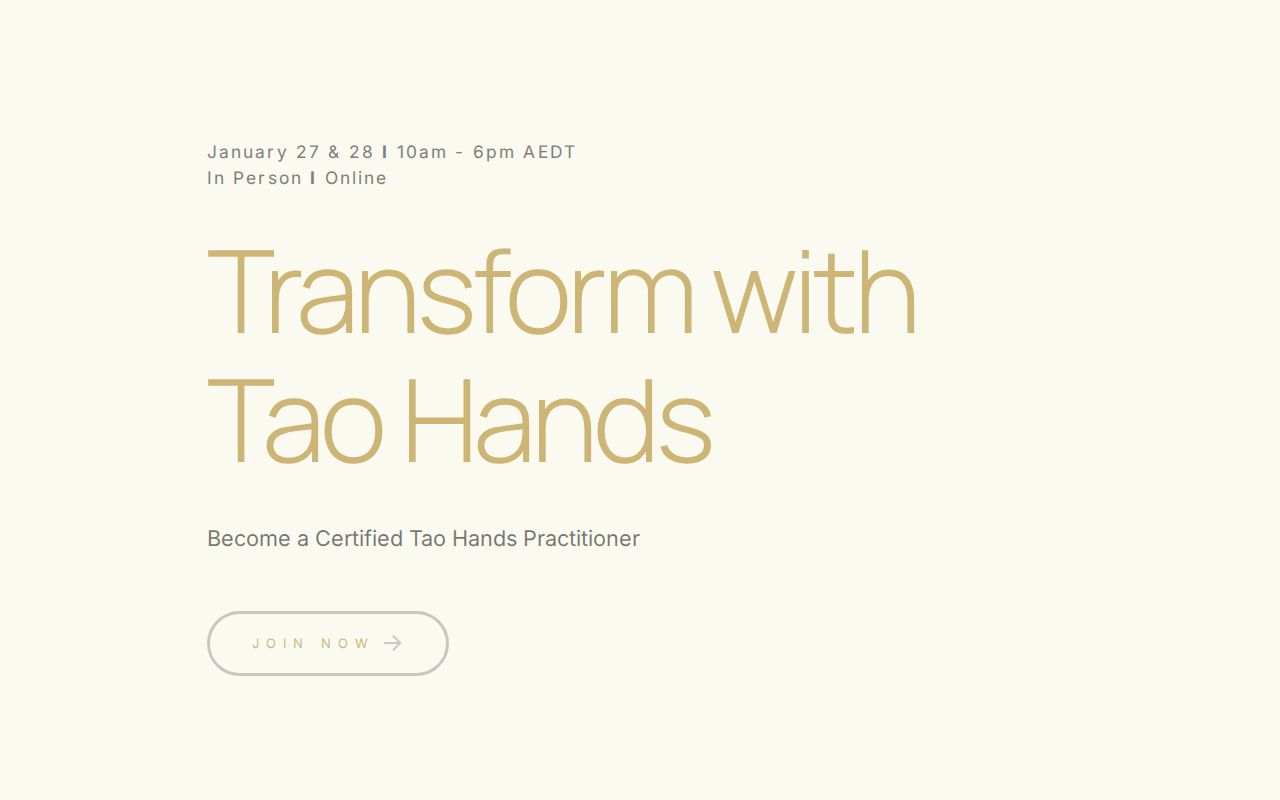 Transform with Tao Hands